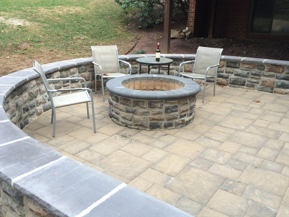 Paver Patios - Rustic - Patio - Wilmington - by Autumn Hill Patio ...