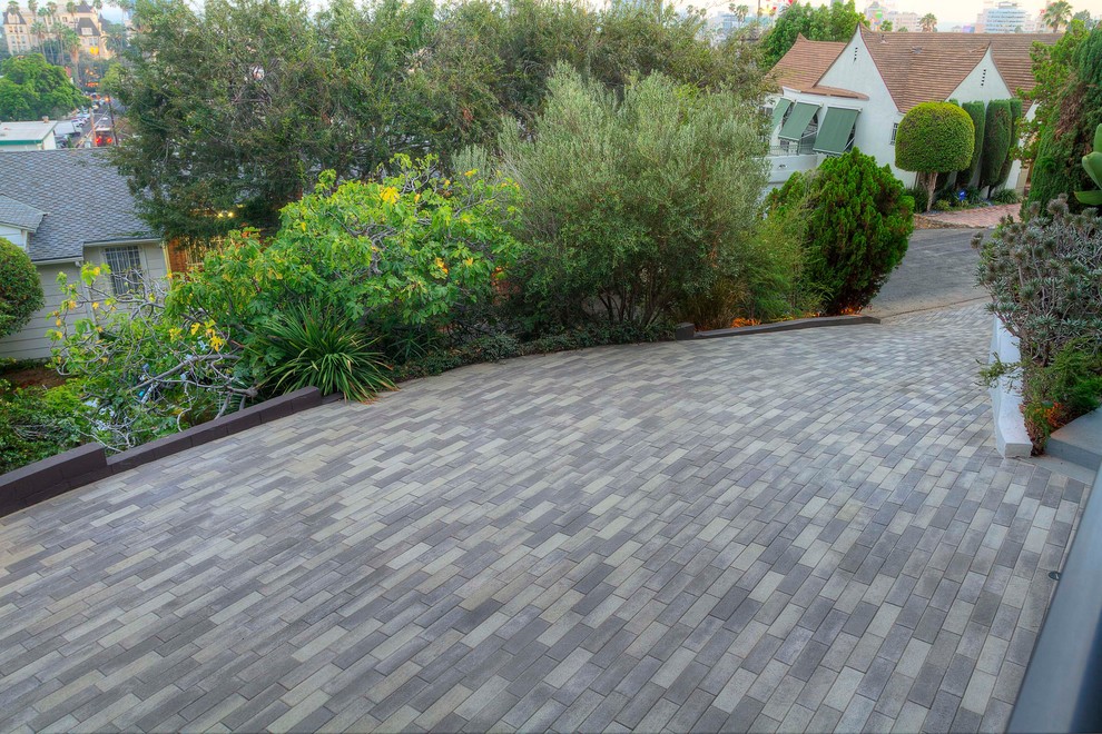 Paver Plank Driveway Project – Los Angeles - View 8 - Contemporary ...