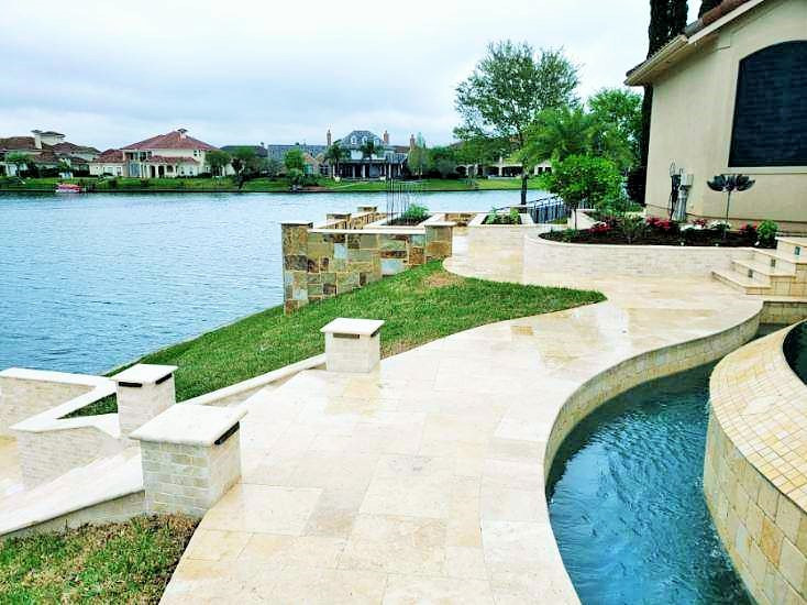 Paver Project in Riverstone - Contemporary - Patio - Houston - by ...