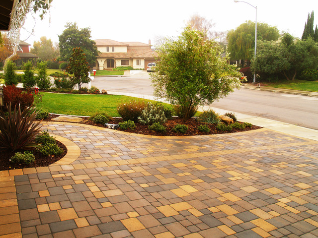 Pavers Driveway, Walkway & Patio with Gold, Santa Maria CA - Beach ...
