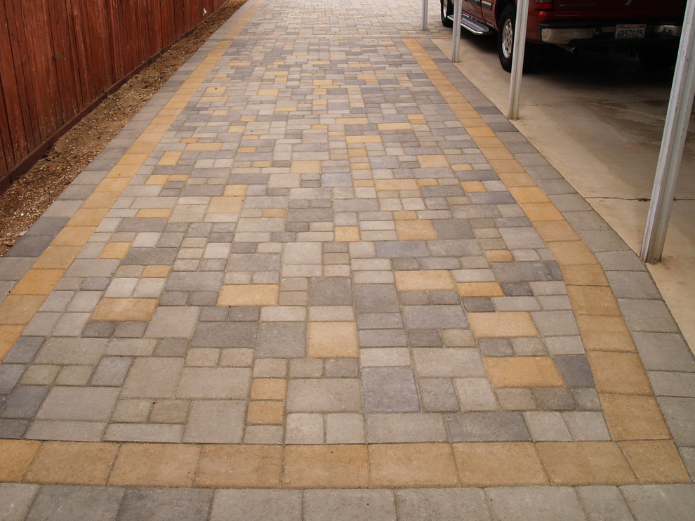 Pavers Driveways - Mediterranean - Patio - Santa Barbara - by Chaparral ...