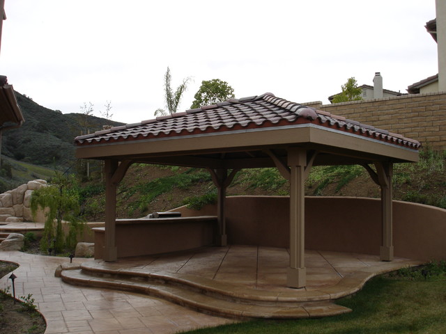 Pavillions & Lattice Structures - Mediterranean - Patio - Los Angeles ...