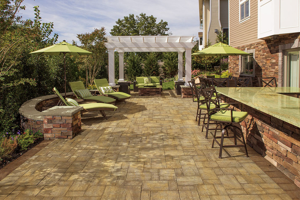Paving Stone Patio Ideas - Patio - Boston - by Landscape Express Boston ...
