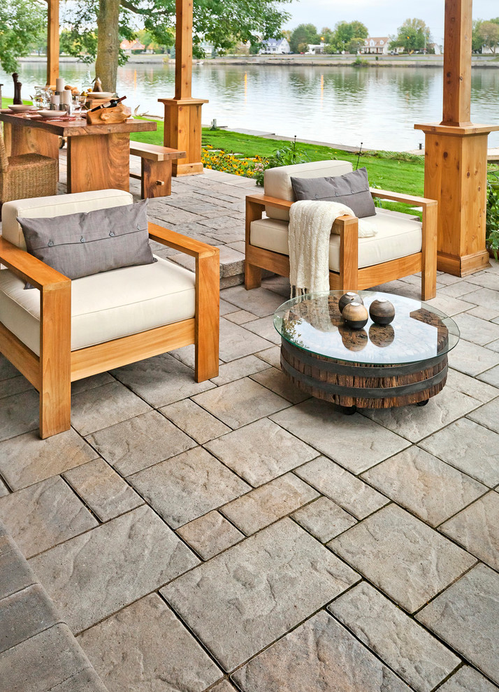 Paving Stone Patio Ideas - Patio - Boston - by Landscape Express Boston ...