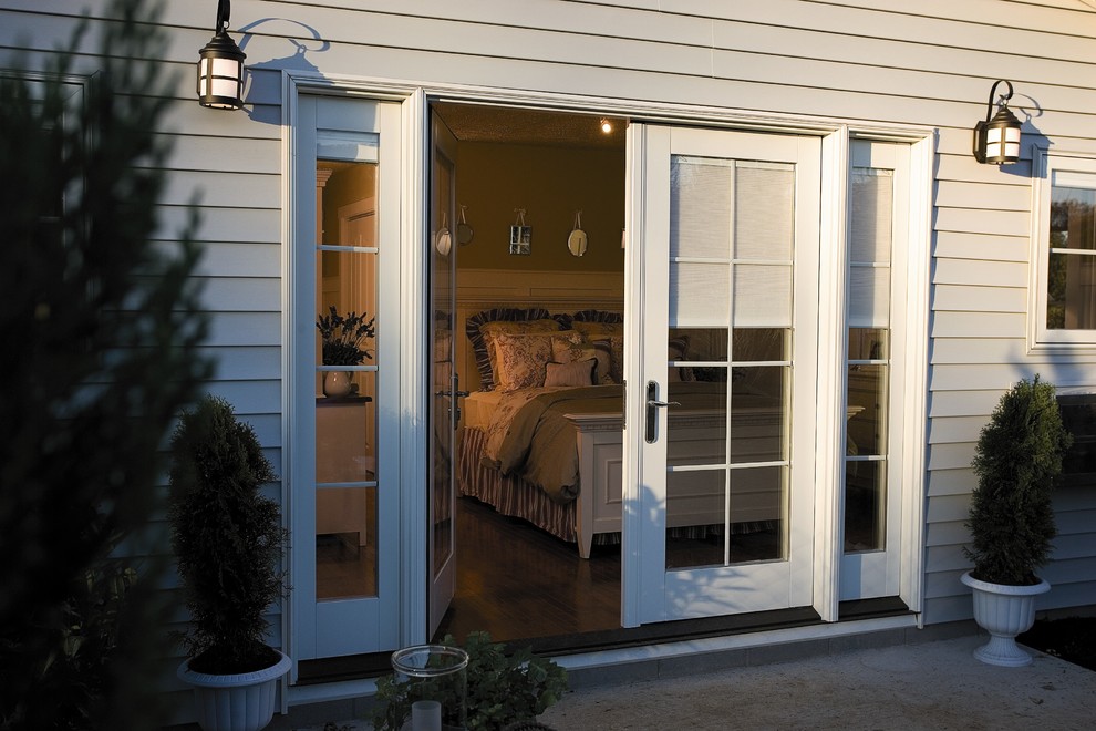 Pella® Designer Series® ENERGY STAR®-qualified hinged patio doors ...
