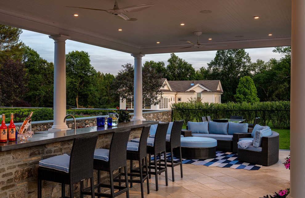 Pool Dining Pavilion - Transitional - Patio - New York - by Crisp ...