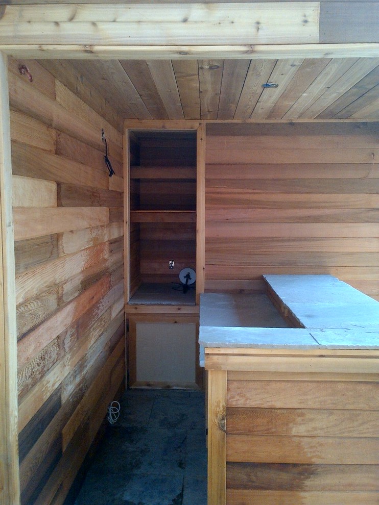 Pool with Outside Bar - Farmhouse - Patio - Toronto - by Pools For Home ...