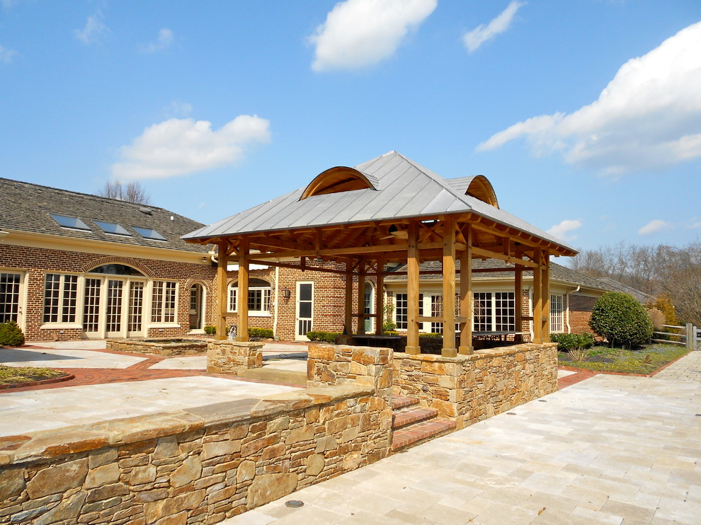 Poolside Pagoda - Traditional - Patio - by Hugh Lofting Timber Framing ...