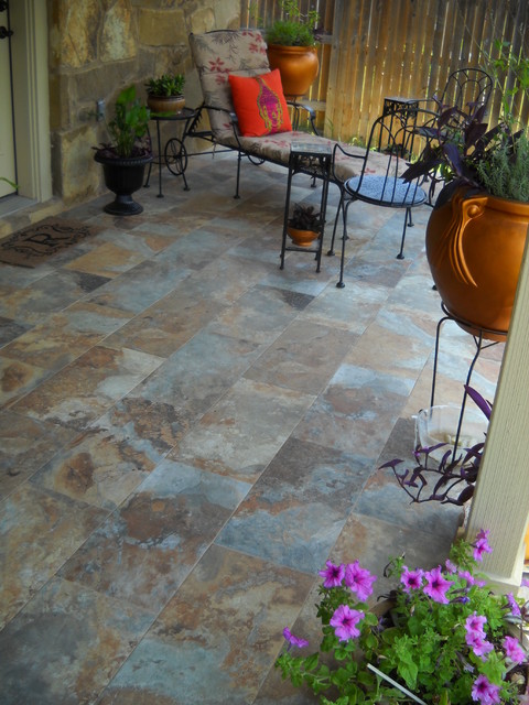 Porcelain Tile - Kaska Italian Slate Series - Mediterranean - Patio ...