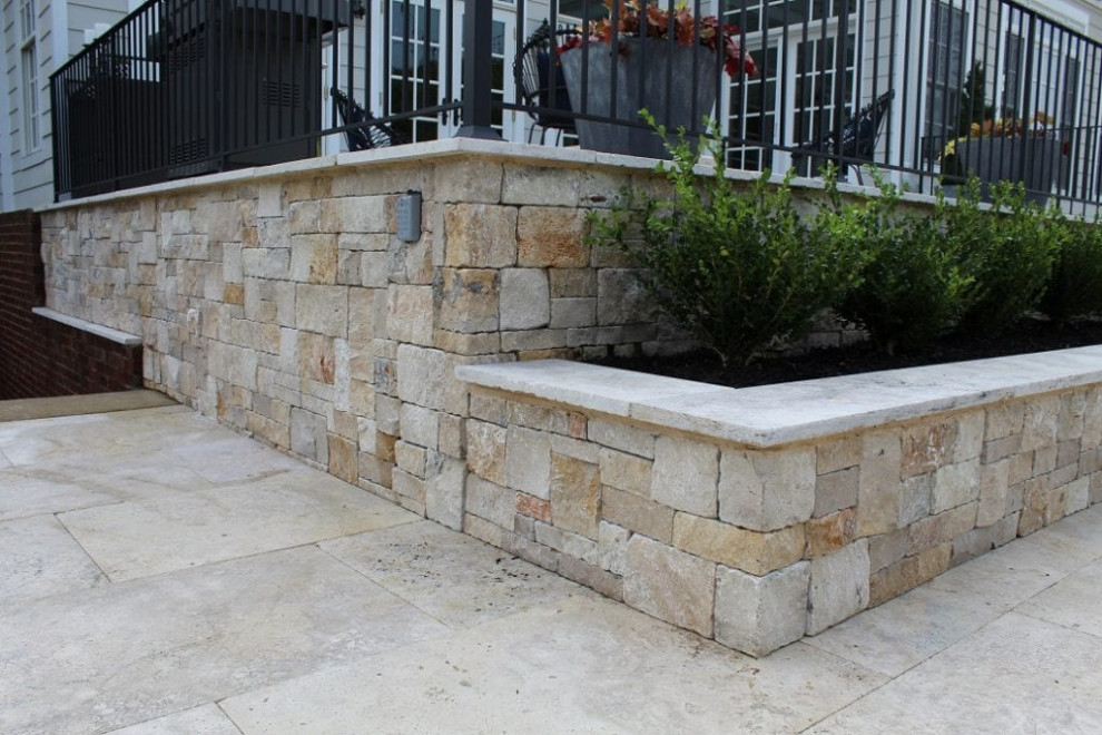Primavera Real Thin Stone Veneer Patio and Flower Bed Siding ...
