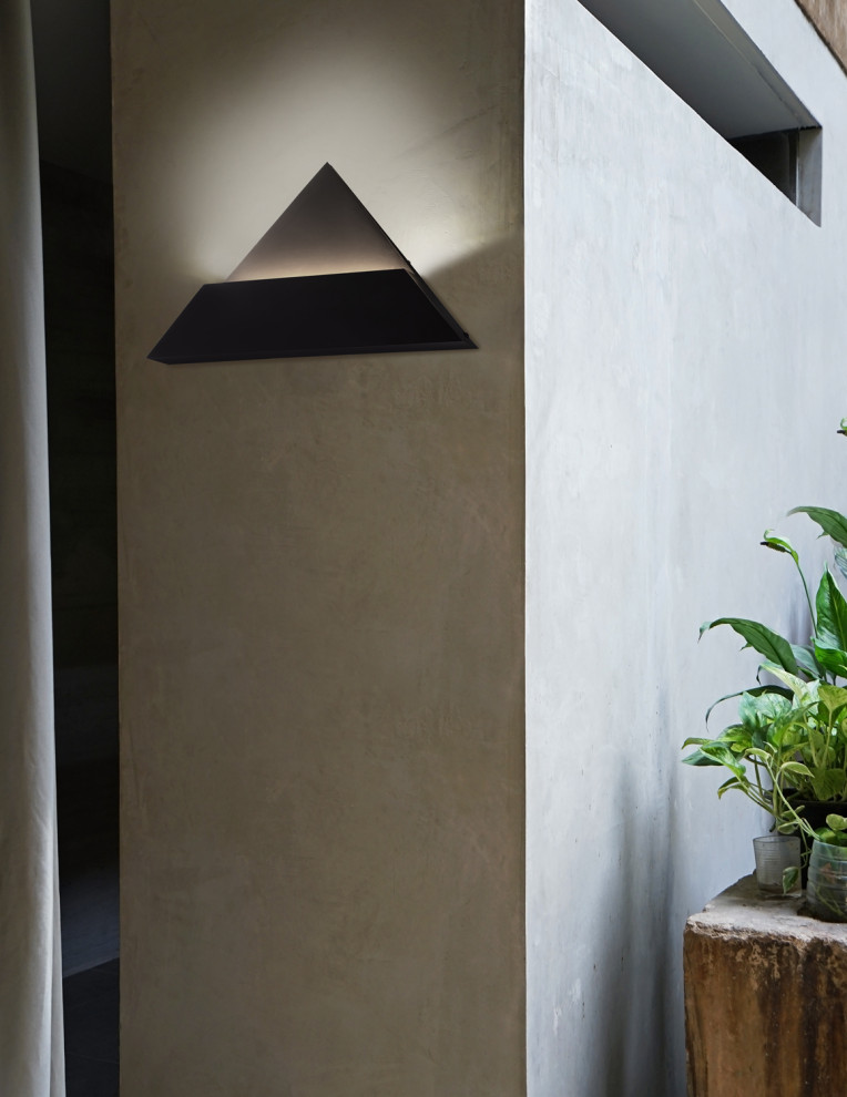 Prism ADA Triangle LED Wall Sconce - Matte Black Finish - Modern ...