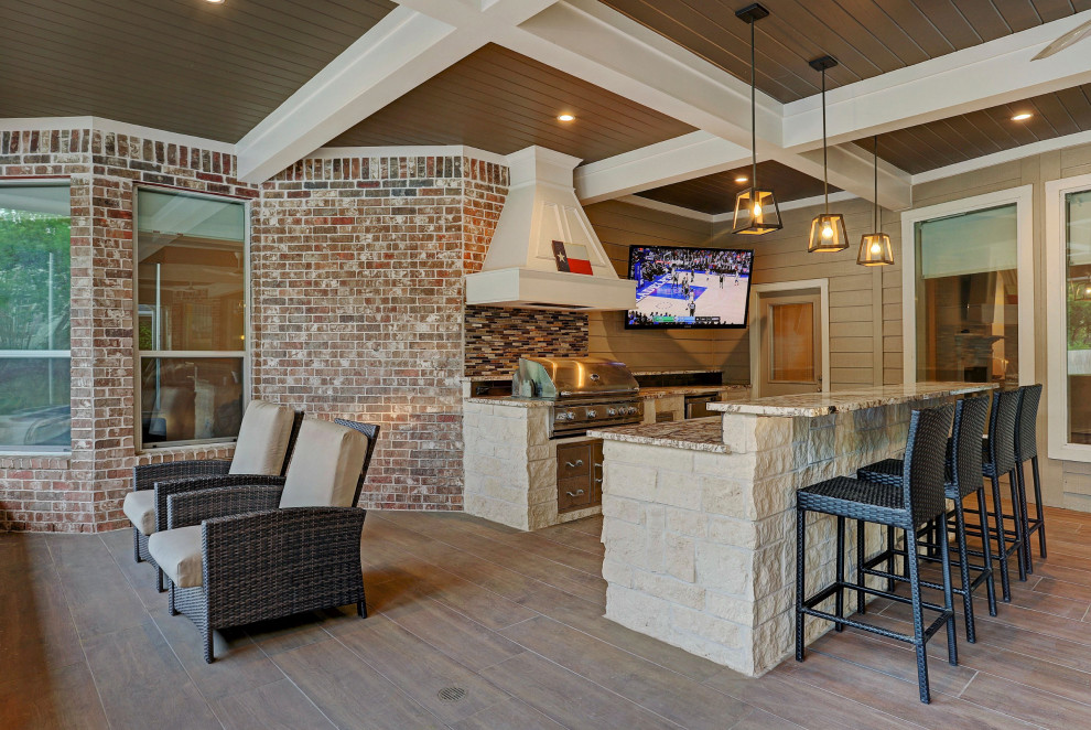 Project of the Month: Outdoor Kitchens - Traditional - Patio - Houston ...