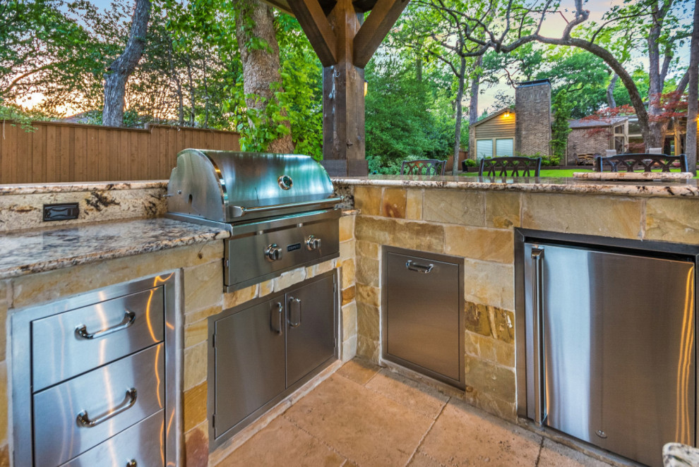 Project of the Month: Outdoor Kitchens - Contemporary - Patio - Houston ...
