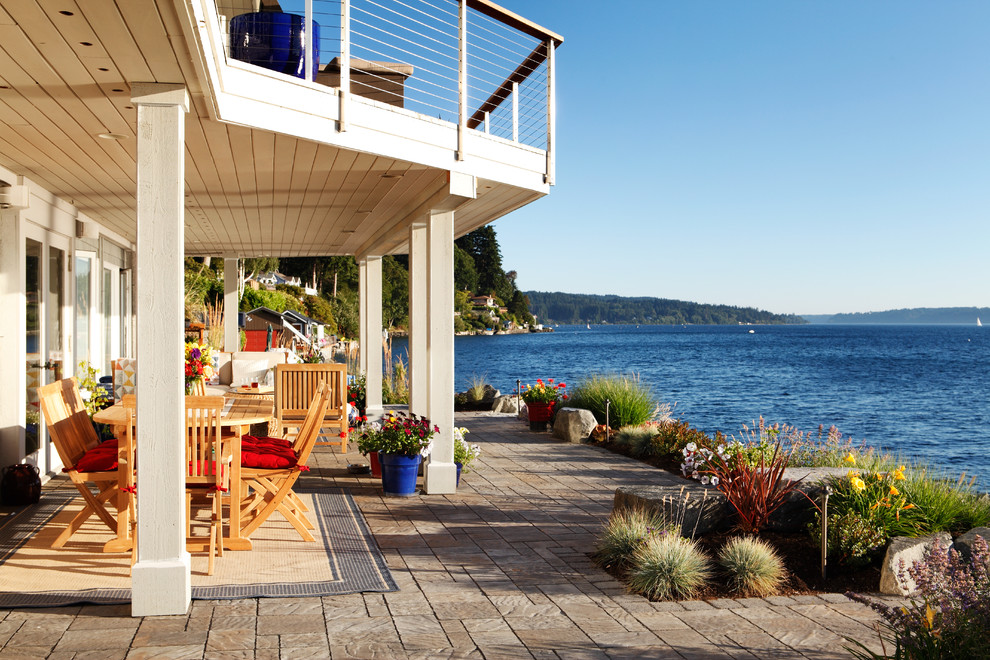 Puget Sound Outdoor Resort Living - Beach Style - Patio - Seattle - by ...