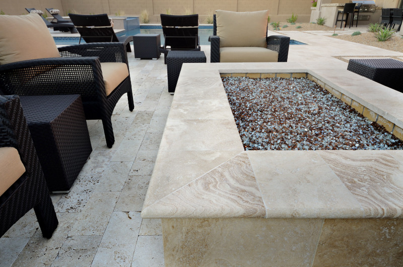 QDI Noce Travertine Pavers - Contemporary - Patio - Phoenix - by ...