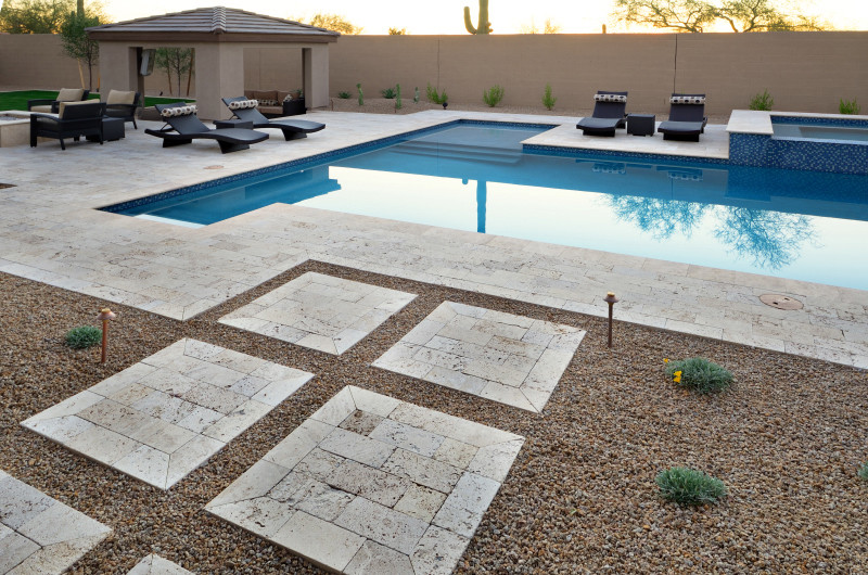 QDI Noce Travertine Pavers - Contemporary - Patio - Phoenix - by ...