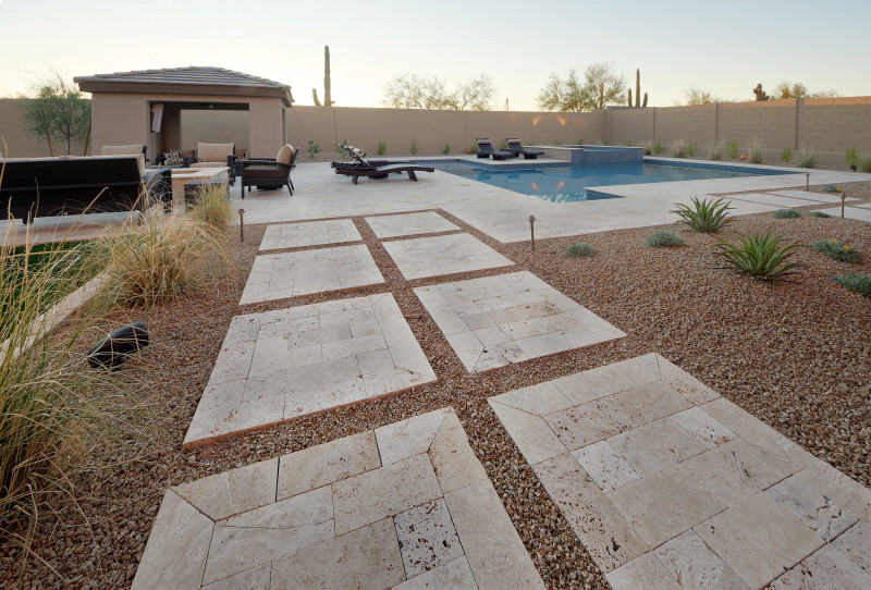 QDI Noce Travertine Pavers - Contemporary - Patio - Phoenix - by ...
