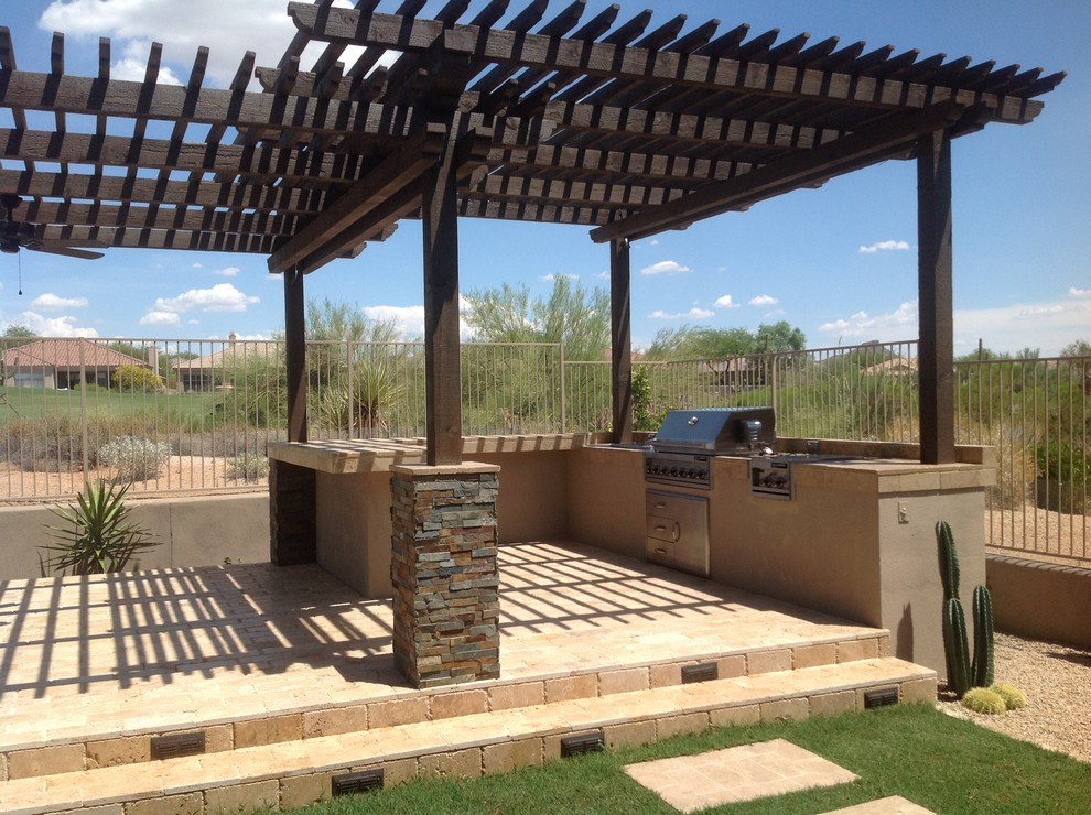 Raised BBQ Area - Modern - Patio - Phoenix - by Desert Crest, LLC | Houzz