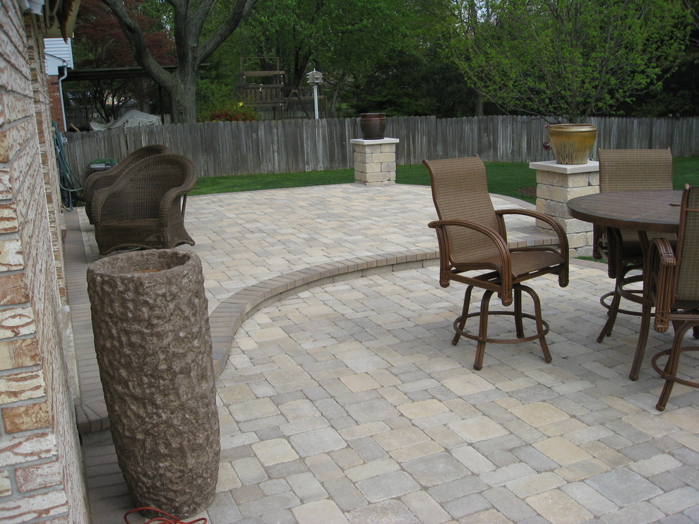 raised patios - Patio - Detroit - by Apex Landscape and Brick Services ...