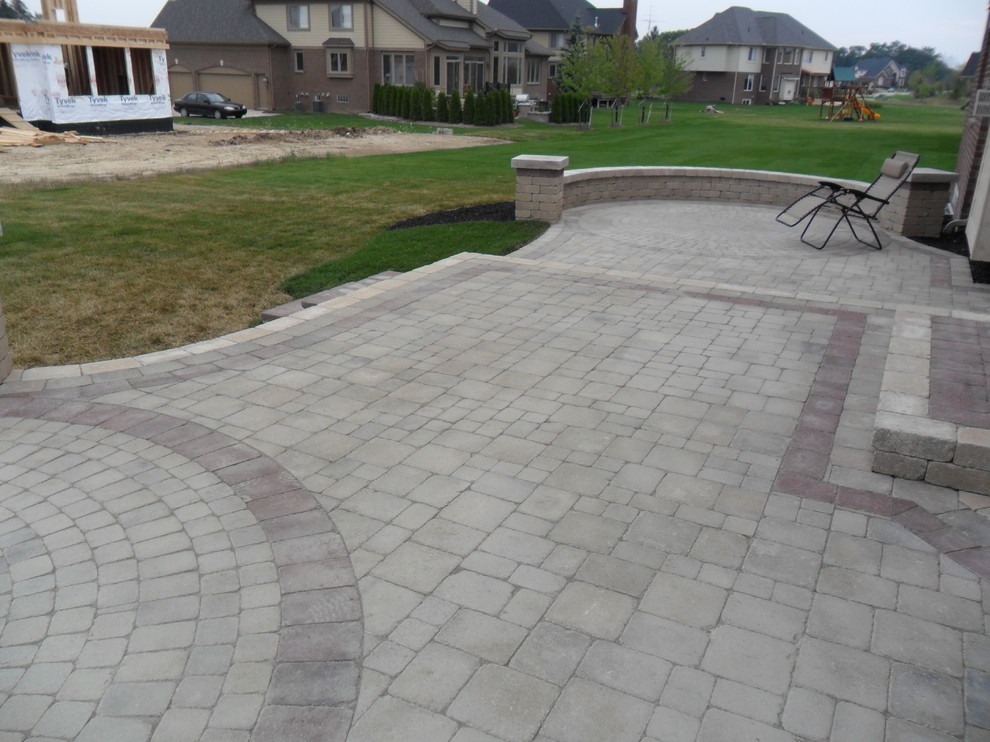raised patios - Contemporary - Patio - Detroit - by Apex Landscape and ...