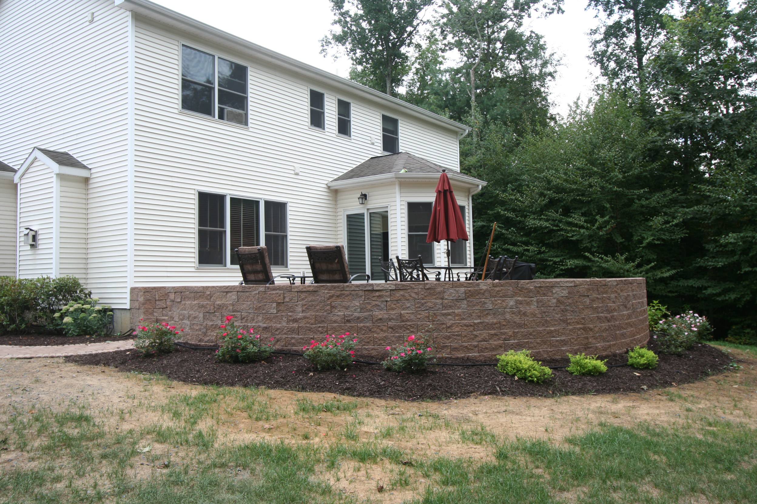 Raised Patio Front Entry Status 2.1m (approx 7ft) White Sliding Door
