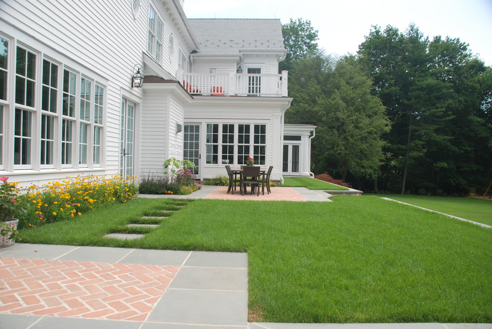 Rear terrace - Traditional - Patio - Other - by DeMotte Architects | Houzz