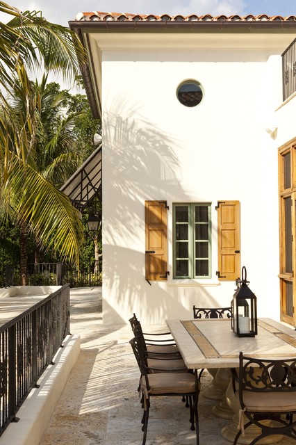 REFINED FLORIDA SPANISH STYLE HOME - Mediterranean - Courtyard - Miami ...