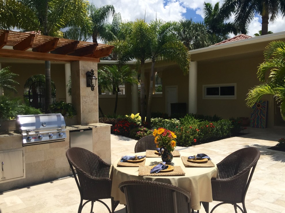 Renovation of Courtyard, Pool and Summer Kitchen for South Florida ...