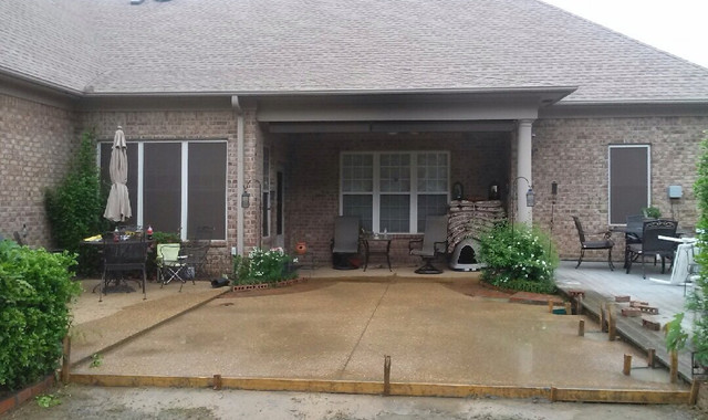 Residential Concrete Patio - Traditional - Patio - Other - by Ivy's ...