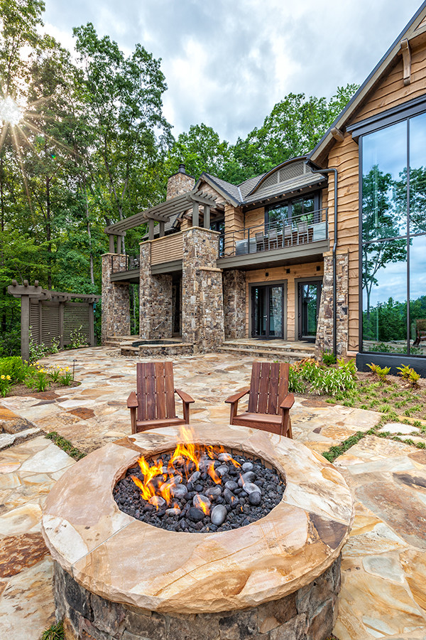 Ridge Rock - Rustic - Patio - Other - by LS3P Living | Houzz