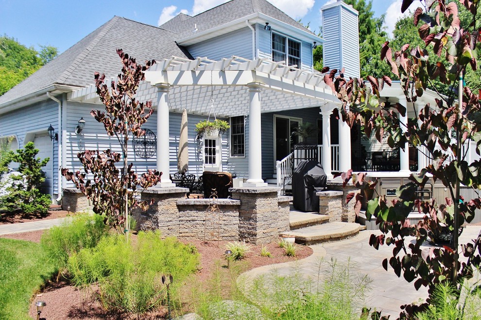 Robbinsville Backyard Patio & Deck - Traditional - Patio - Philadelphia ...