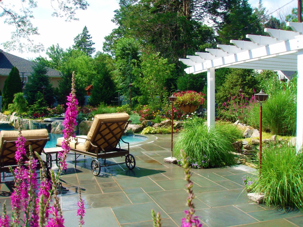 Roslyn landscape design Spa pool Long Island NY - Traditional - Patio ...