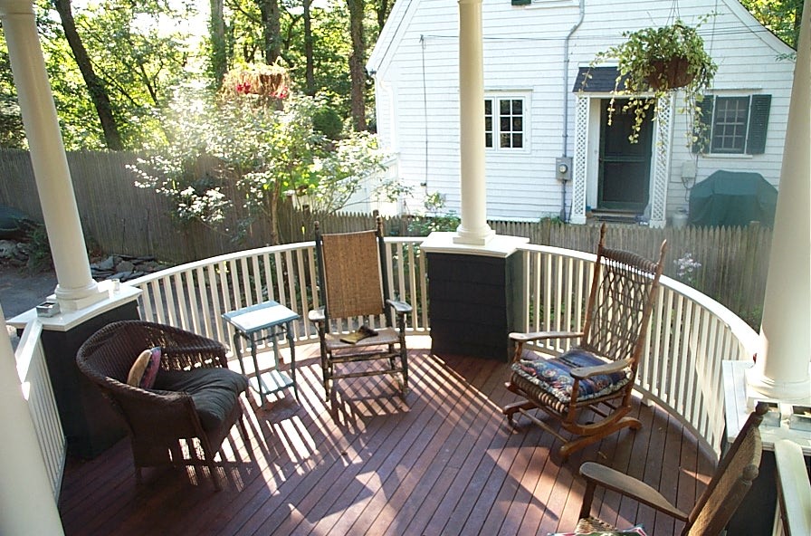 Round Porch with peak roof - Traditional - Patio - Boston - by Cabot ...