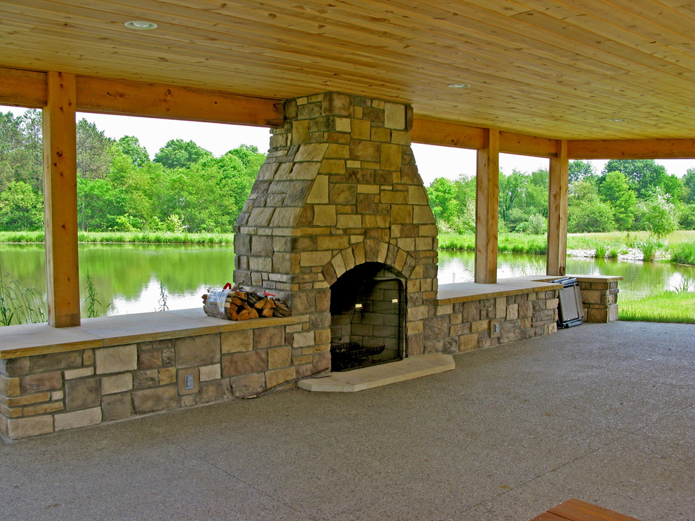 Rural Pavilion - Rustic - Patio - Other - by Eisler Landscapes | Houzz