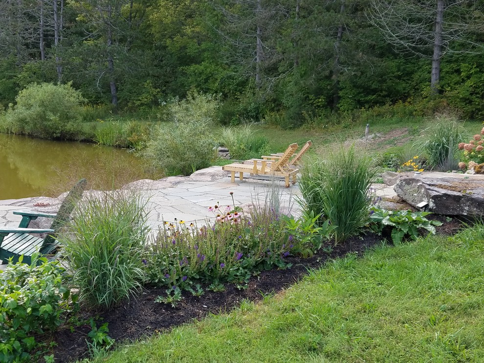 Rustic Getaway Patio and Pond - Rustic - Patio - New York - by Zone4 ...