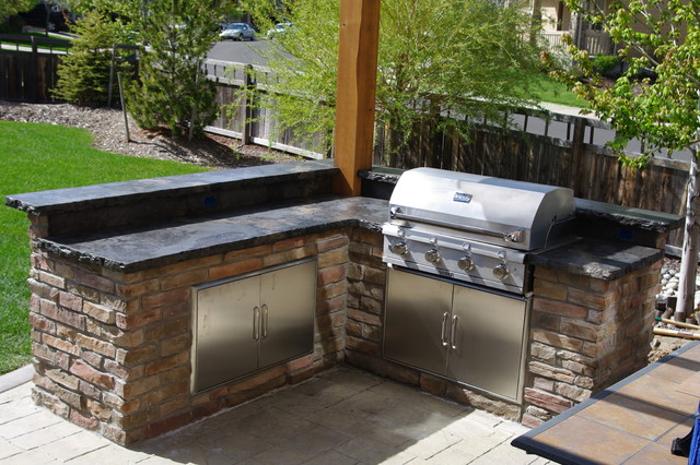 Rustic Outdoor Countertops 75 Outdoor Kitchen Ideas & Pictures | HGTV
