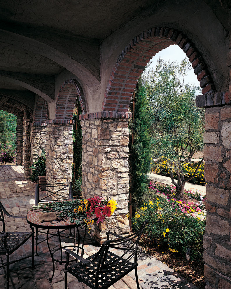 Rustic Stone Pillars - Rustic - Patio - San Diego - by Eldorado Stone ...