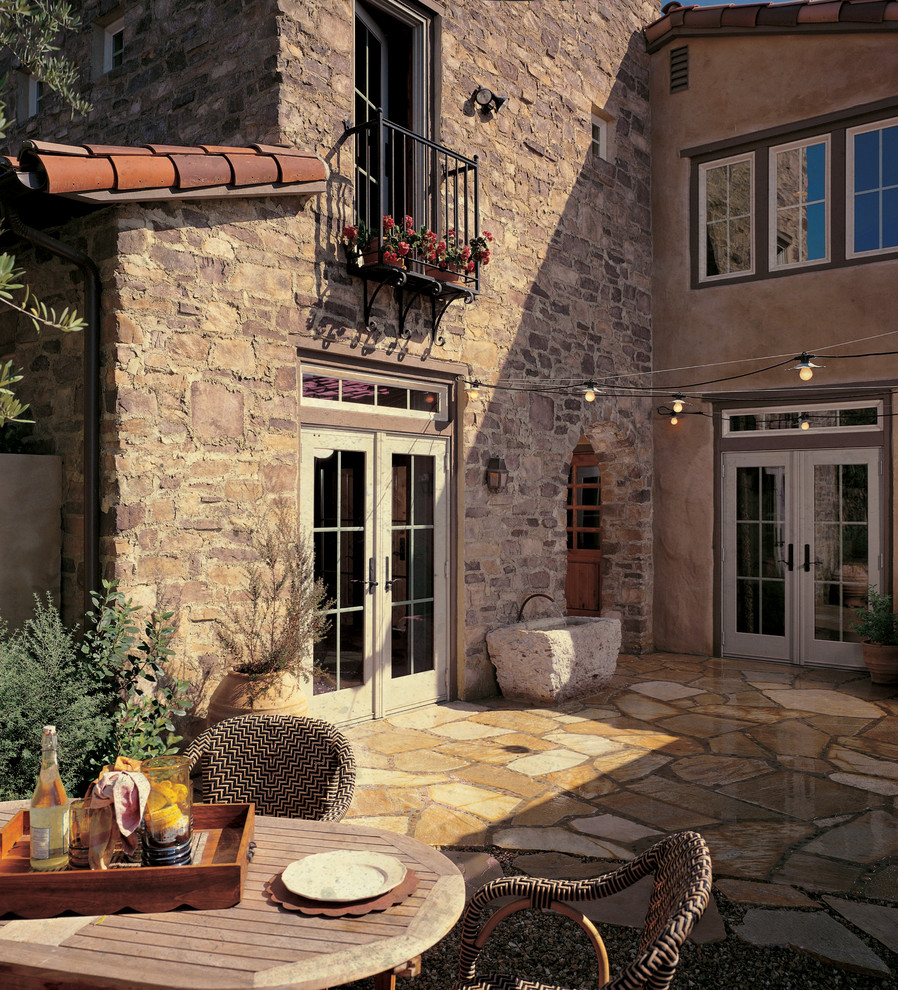 Rustic Stone Wall - Rustic - Patio - San Diego - by Eldorado Stone | Houzz