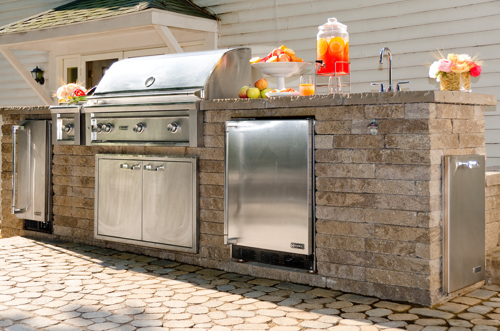 Rustic Style Outdoor Kitchen - Rustic - Patio - Other | Houzz