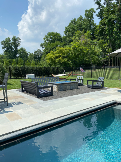 Scarsdale Pool Surround - Contemporary - Patio - New York - by LDAW ...