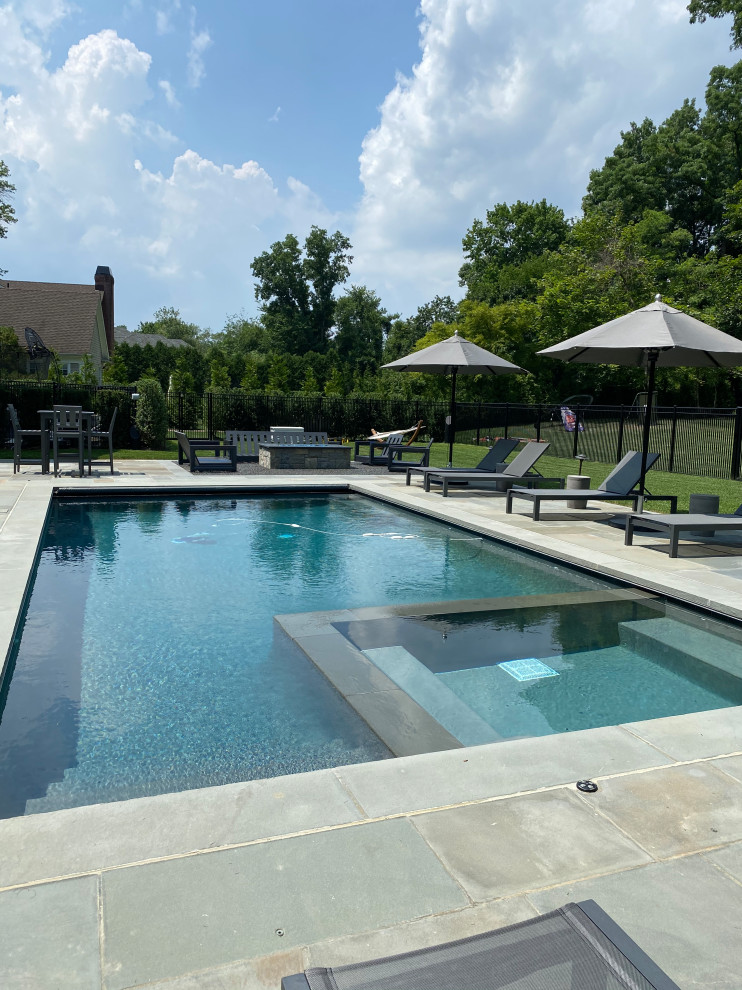 Scarsdale Pool Surround - Contemporary - Pool - New York - by LDAW ...