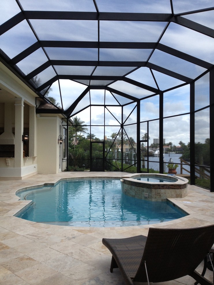 Screen Enclosure - Transitional - Pool - Miami - by Prince Development ...