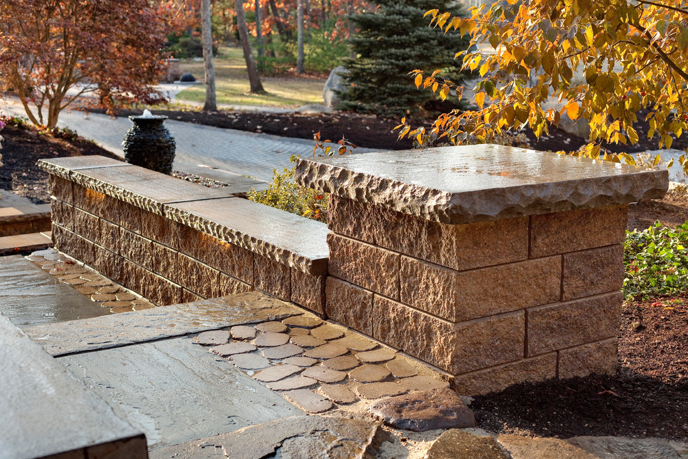 Semma Wall - Rustic - Patio - Philadelphia - by Techo-Bloc | Houzz