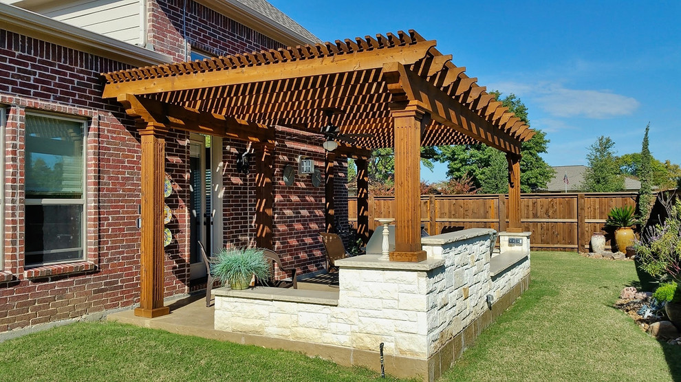 Shade Structure, Kitchen and Outdoor Living in One Space - Patio ...