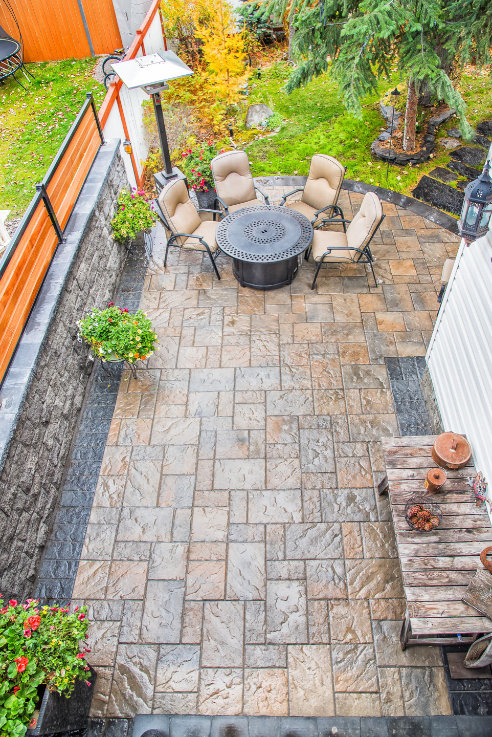 Rustic Patio Courtyard