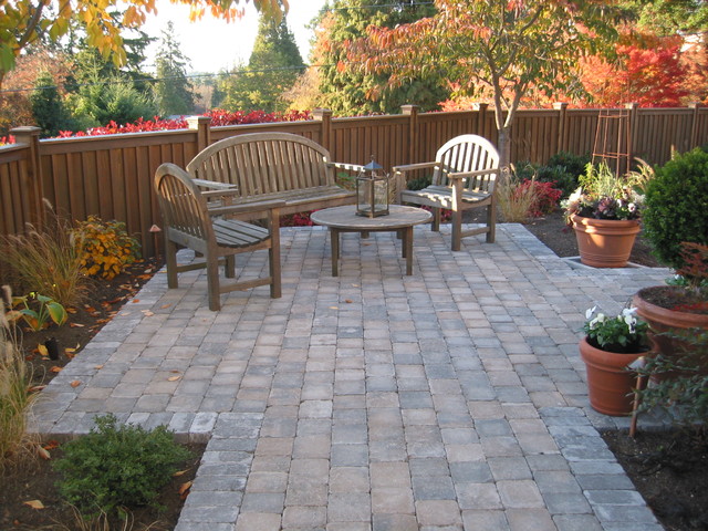 Side garden patio - Rustic - Patio - Seattle - by Silverleaf Landscape ...