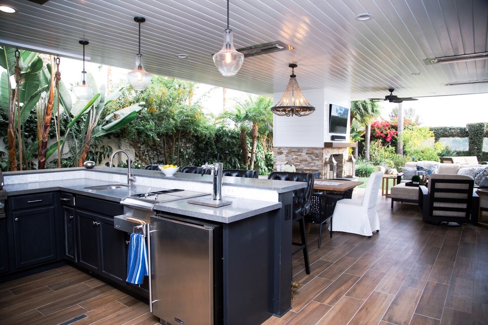 Side Yard AFTER - Outdoor Living Room and Dining Room Addition ...