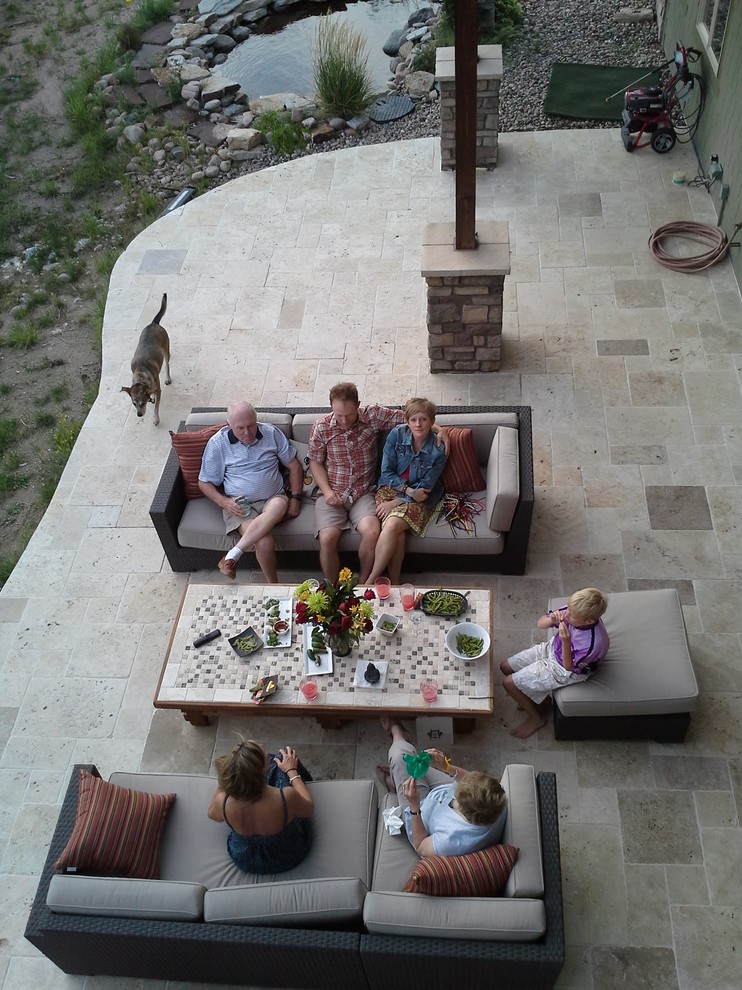 Sierra Rustic Versailles Pattern Travertine Paver Patio Project ...