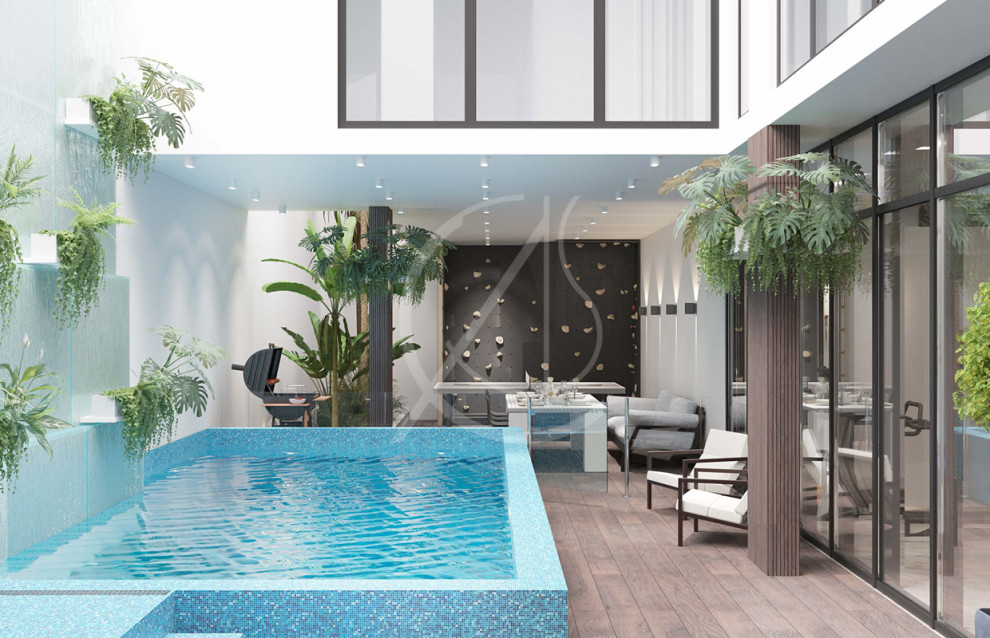 Simple Modern Villa Interior Design - Modern - Patio - London | Houzz UK