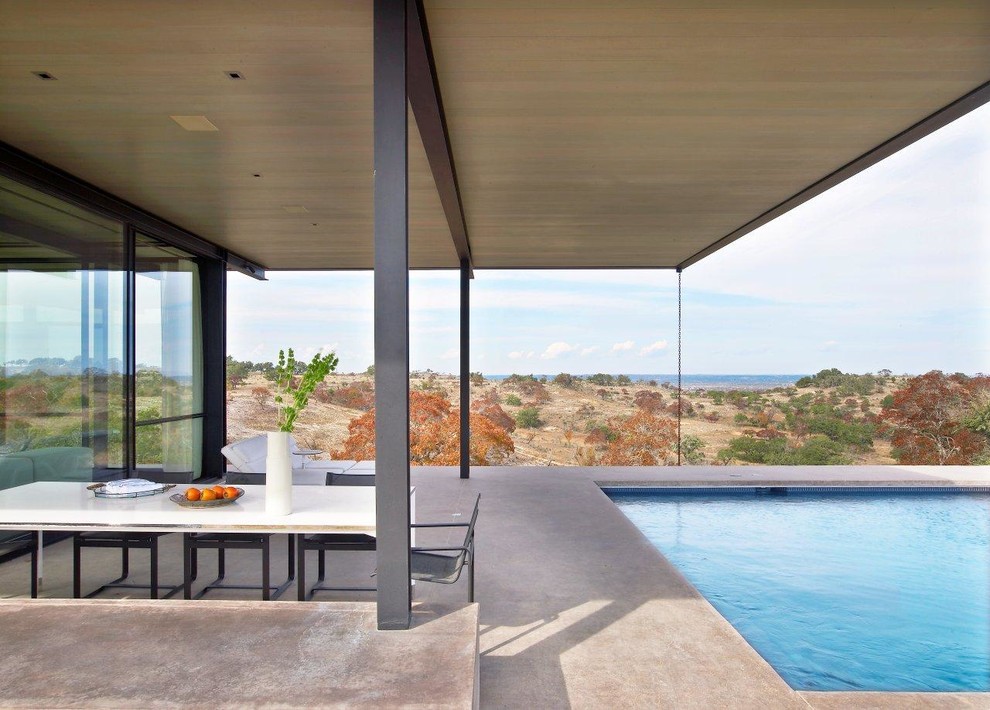 SK Ranch_Pool Pavilion - Contemporary - Patio - Austin - by BK.Architect LLC | Houzz